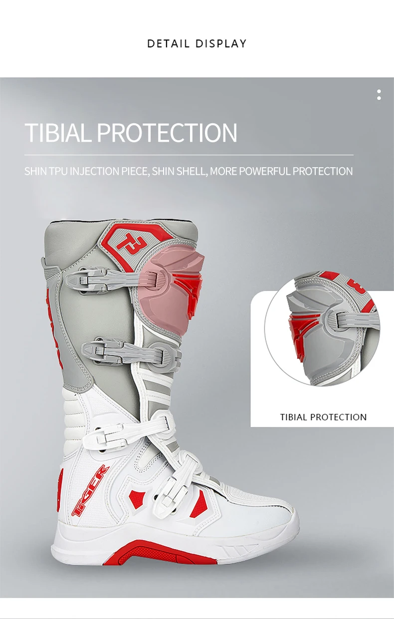 Tiger T3 New Product Adult Motorcycle Racing Boots Motocross Off-road ...