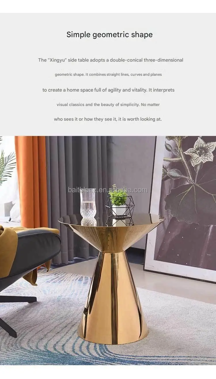 Modern Minimalist Small-sized Light Luxury Corner Table, Round Table ...