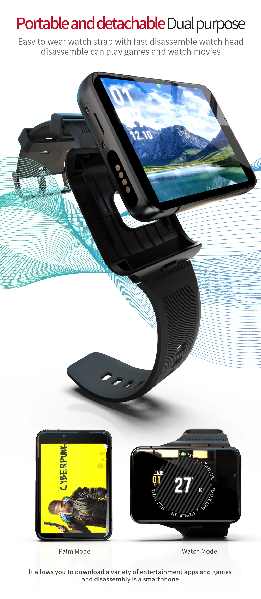 Lokmat Appllp Max 4g Wifi Smart Watch Men Dual Camera Video Calls ...