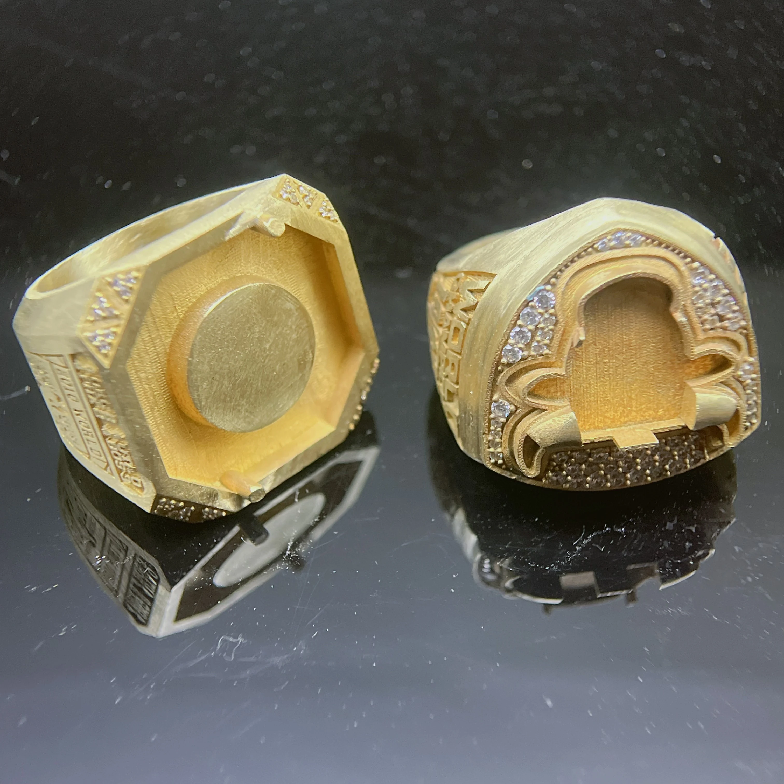 custom Championship Ring Most Valuable Player Gold Award Rings for team ...