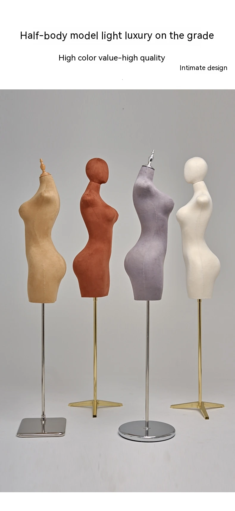 BBL Mannequin Women Dress Form PU Plus Size Mannequin