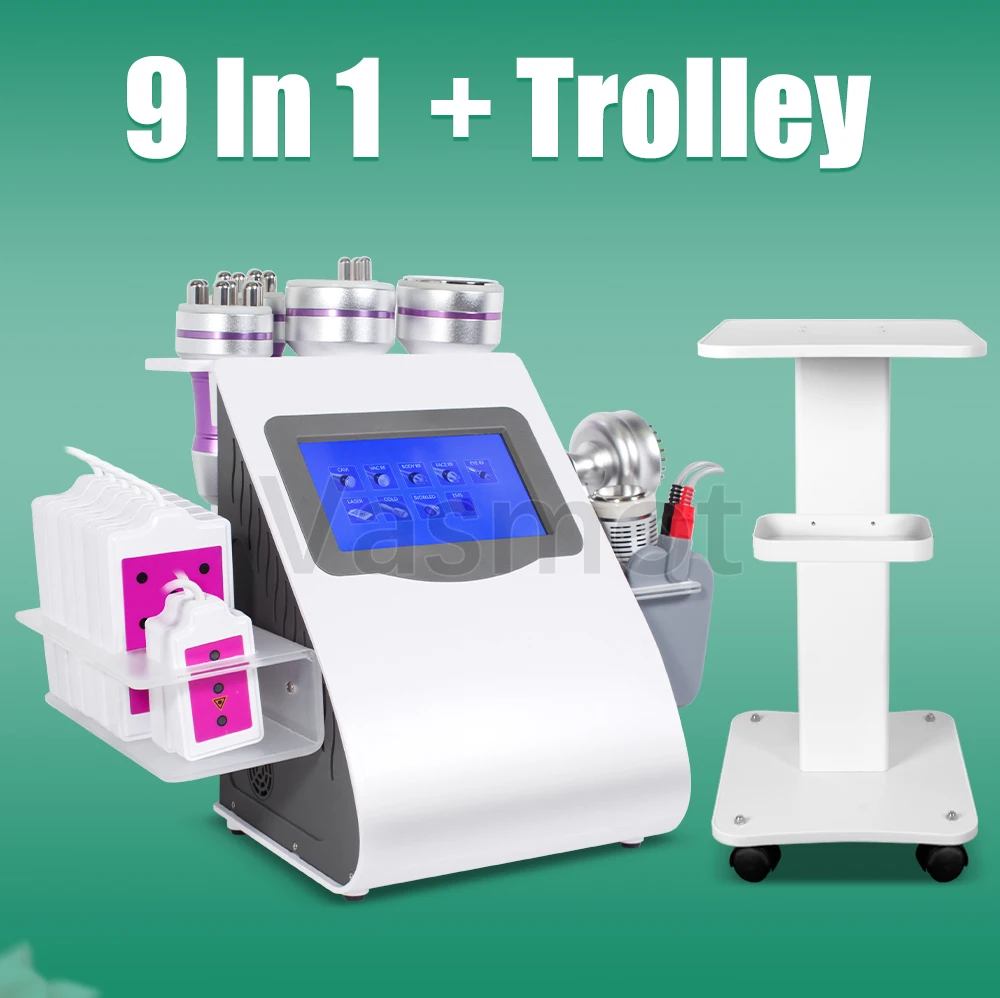 New 9 In 1 Beauty Machine With Trolley Body Machine Face Lifting Body ...