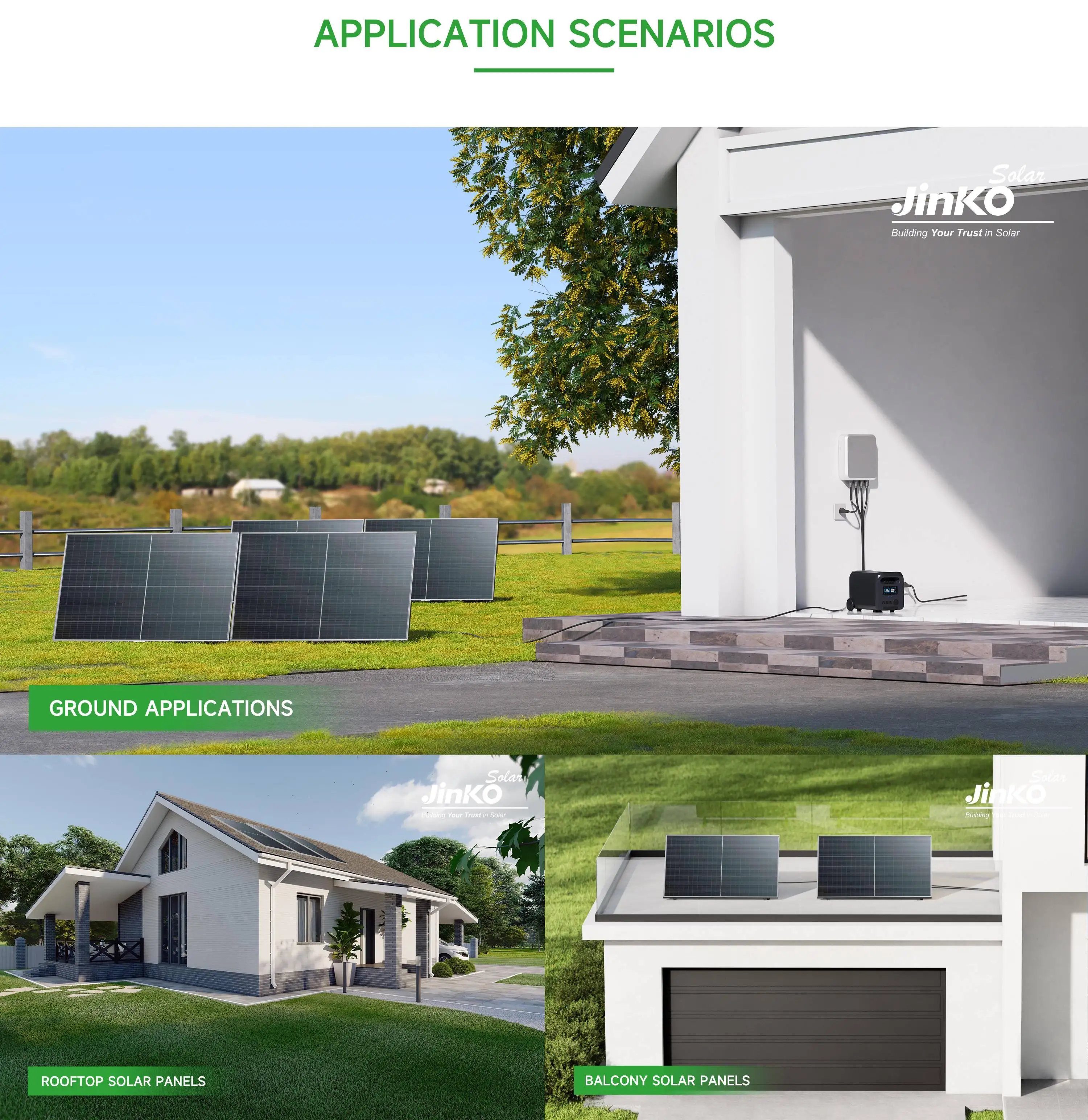 For Jinko for Topcon Bifacial Solar Panels 570W-590W N-Type High Power ...