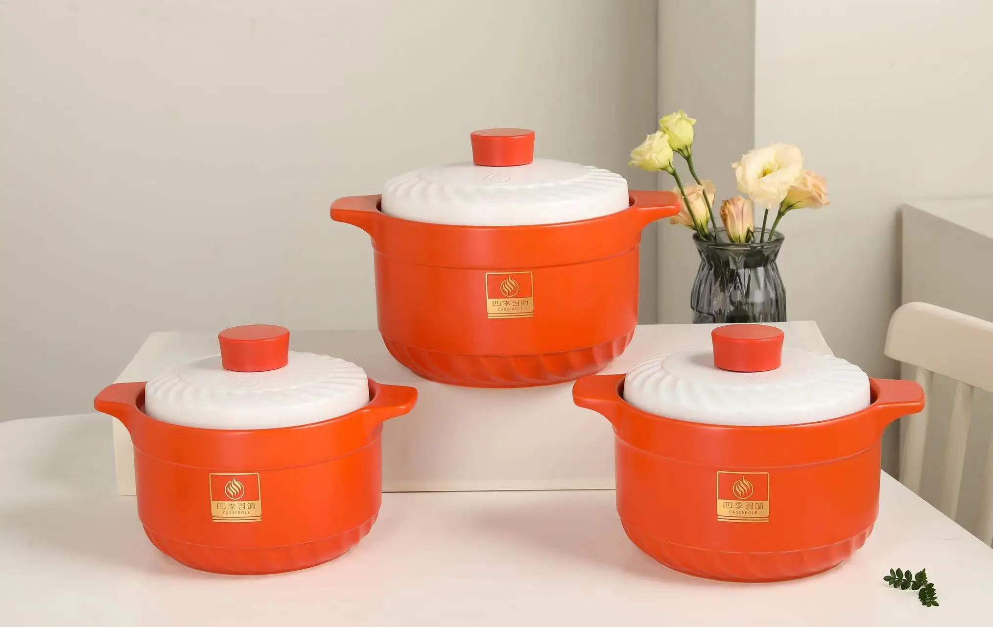 Nordic Non Stick Ceramic Cooking Pot Ceramic Casserole With Lid Ceramic ...