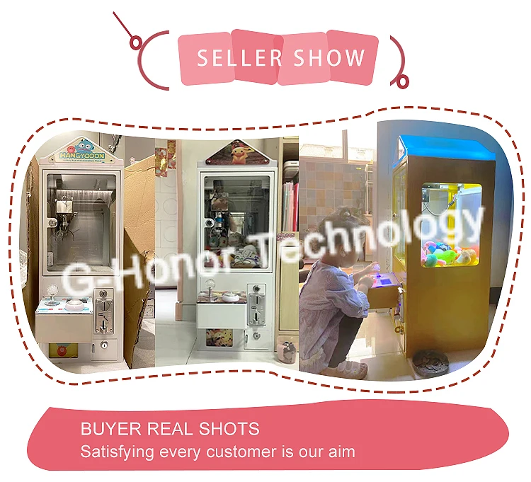 Coin Operated Mini Claw Machines Ufo Catcher Table Top Claw Crane Mini ...
