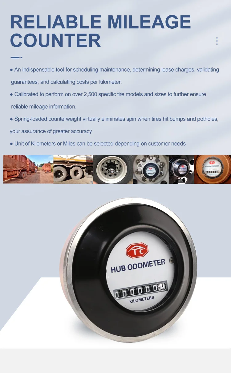 Truck Trailer Mechanical Hubodometer 650-XXXX for KM