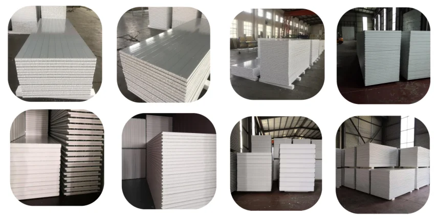 Wall Cladding Insulation Board Sip Panel Cold Room Rock Wool/ Pu /eps ...