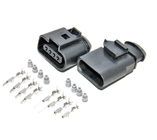 4 Pin Pressure Sensor Male Female Harness Connector For Vw Volkswagen Audi 1j0973704 1k0973804 ...