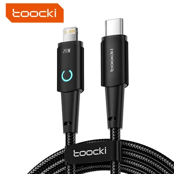 Toocki Pd20w Fast Charging 3a Usb C To Iphone Charger High Power Cable ...