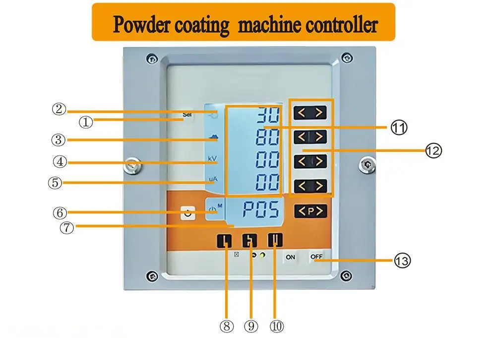 Industrial Portable Electrostatic Metal Powder Coating Machine With ...