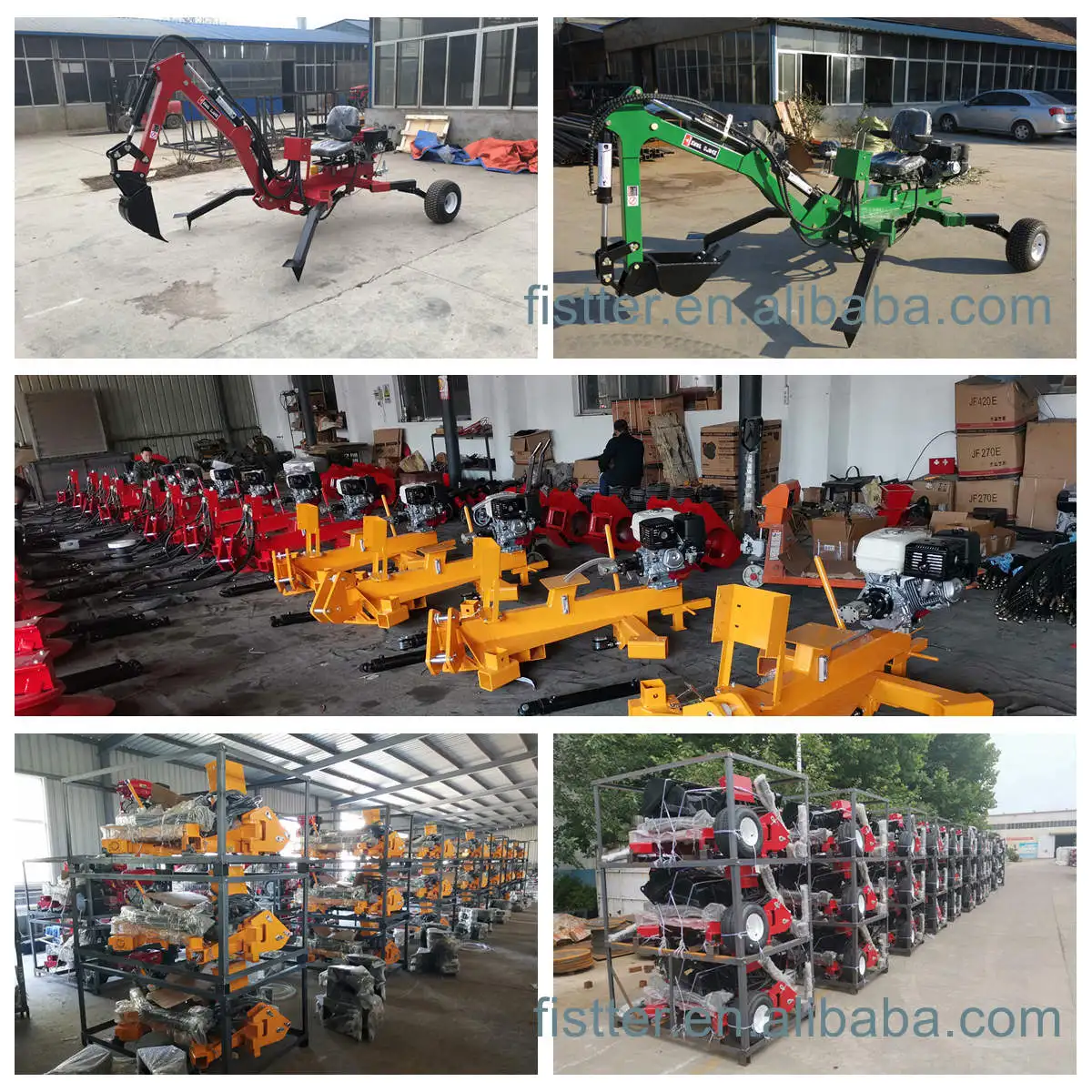 360 Degree Rotation Mini Excavator Towable Backhoe for Sale