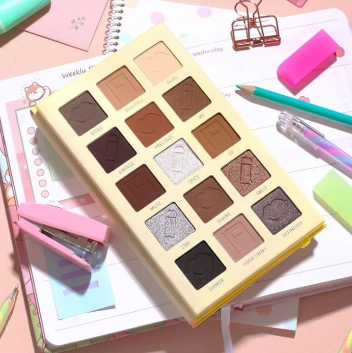 Makeup Set Eyeshadow Palette Rainbow Book 15 Color Book Eyeshadow ...