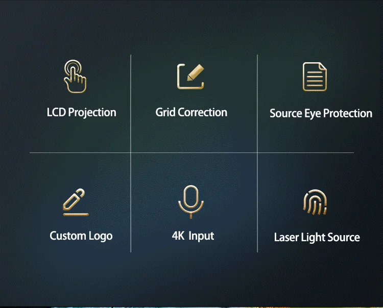 DHN DU6200 3LCD Holographic Large Venue Interactive 3D fisheye lens 1200P laser projector ...