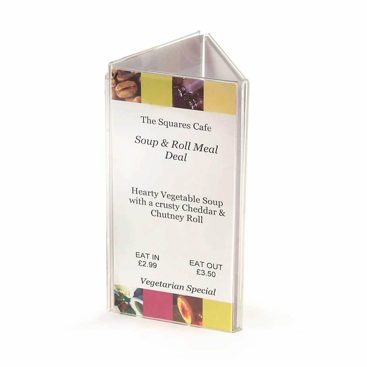 Modern Three Sided Acrylic Table Menu Paper Card Holder| Alibaba.com