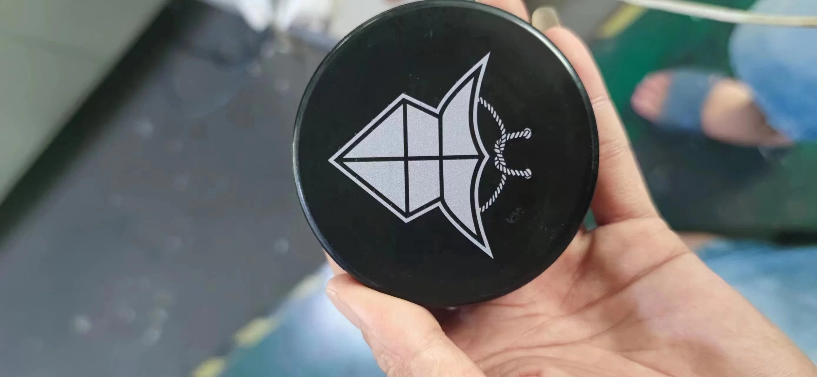 Custom Logo Soft Rubber Ice Hockey Puck - 100pcs/carton