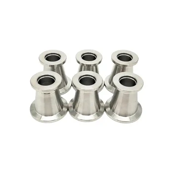 Kf16/25/40/50 Tri Clamp Reducer Vacuum Pipe Fittings Flange Adapter 304 Stainless Steel Sanitary ...