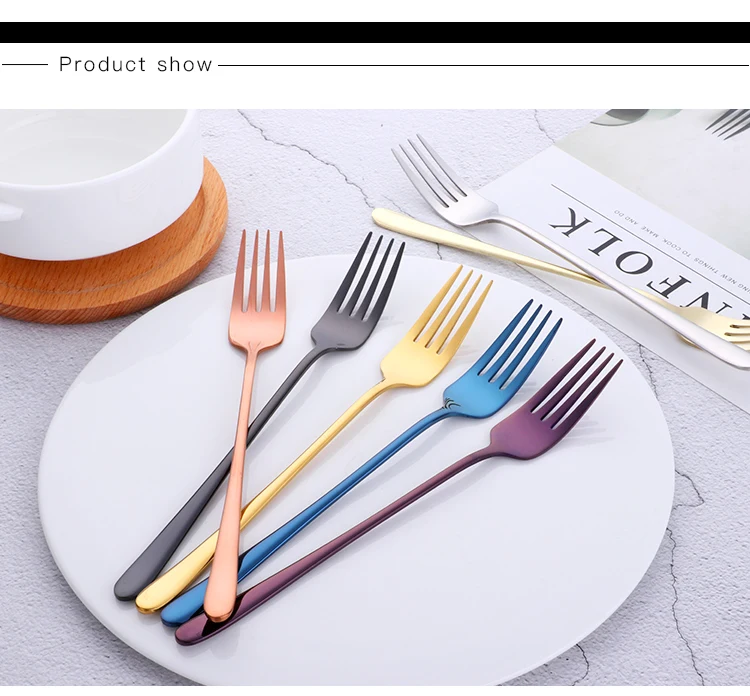 Cake Forks Gold Dessert Forks 8 Pack Stainless Steel Cake Fruit Salad ...