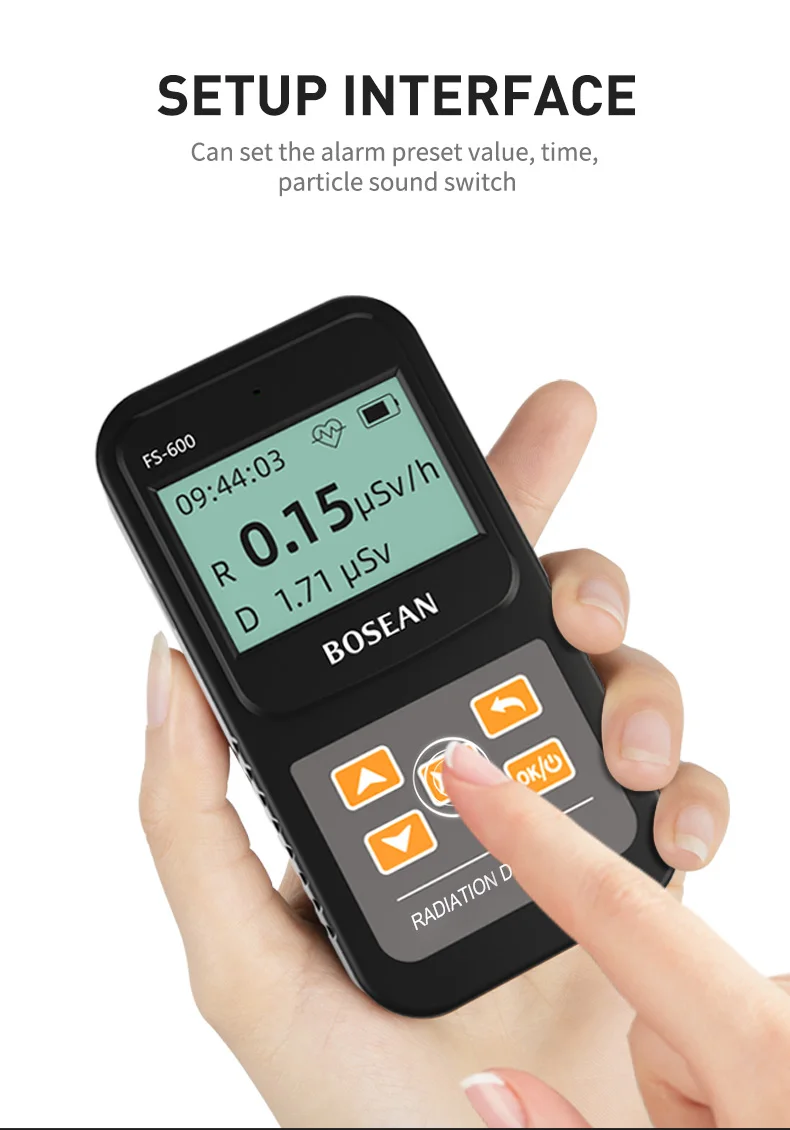 Jitai Counter Radiation Detector Portable Geiger Counter Radiation ...