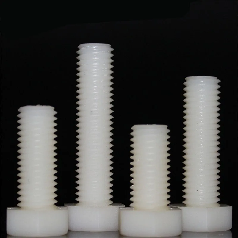 China Manufacture Plastic White Nylon Socket Head Cap Screws Cheese Head Allen Knurled Bolt ...