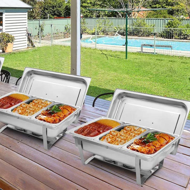 High Quality Chafing Dish Buffet Food Warmer Oblong Stainless Steel ...