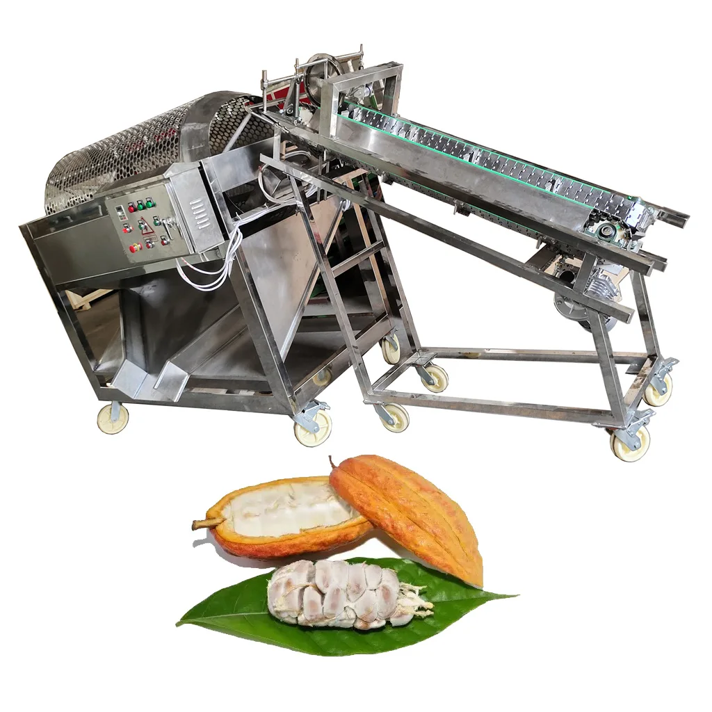 Professional cocoa pods opening machine cacao pod shelling cutting ...