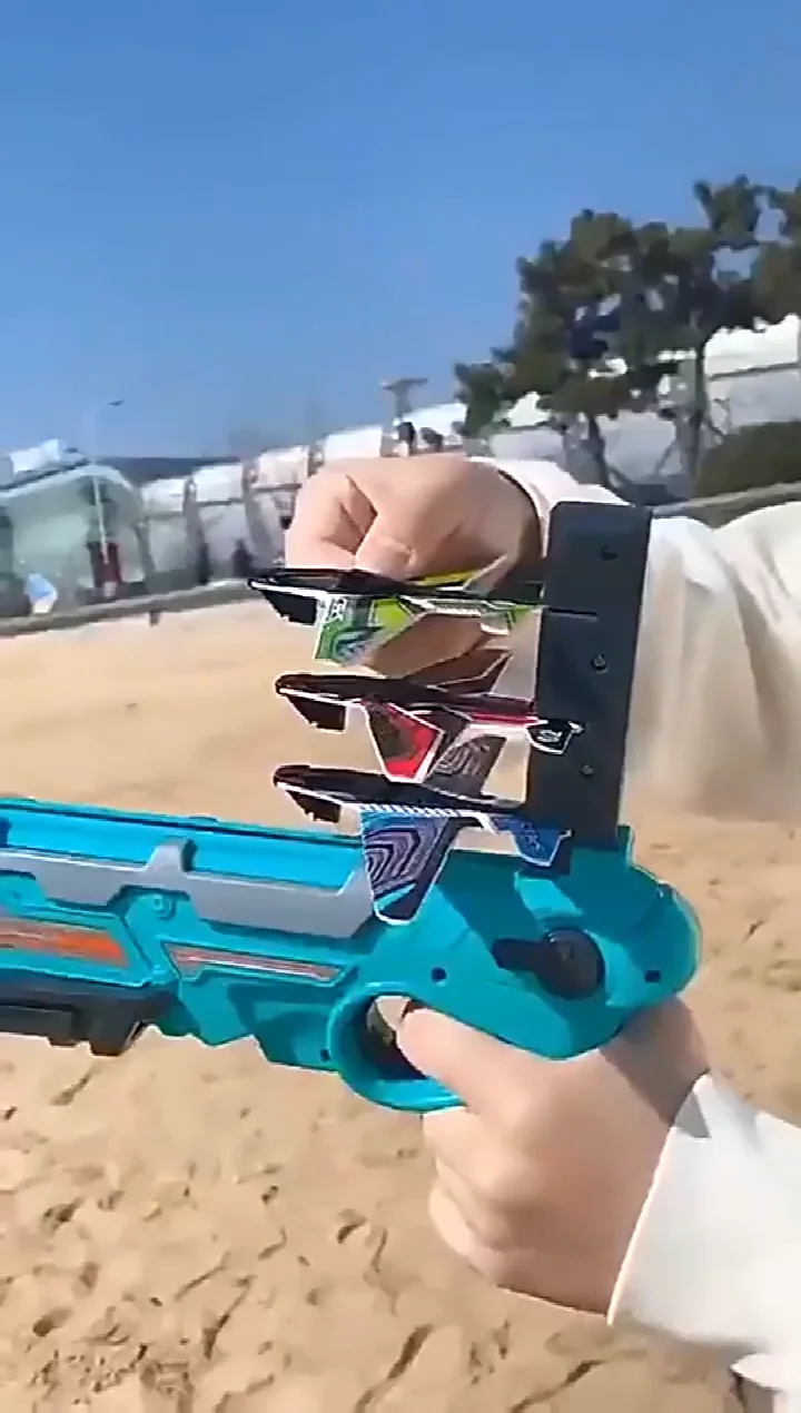 Airplane Toy Bubble Catapult Plane Toy Foam Kids One-click Ejection ...