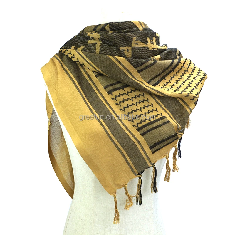 Wholesale 110*110cm Arabic Men Scarf With Tassel,Thick Sand-proof ...