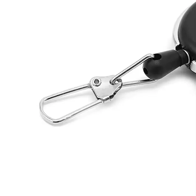 Retractable Key Holder Metal Key Reel Badge Holder Telescopic Rope Pull ...