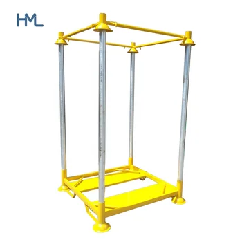 Euro Industrial Storage Outdoor Folding Double Stacking Steel Pallet ...