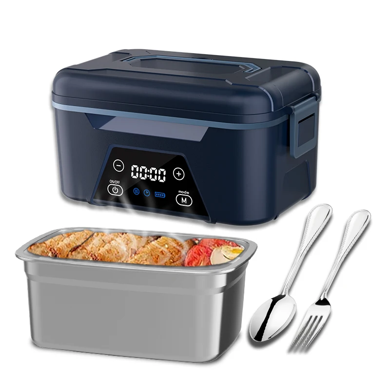 Cordless Electric Lunch Box - 15000ml Rechargeable Food Warmer