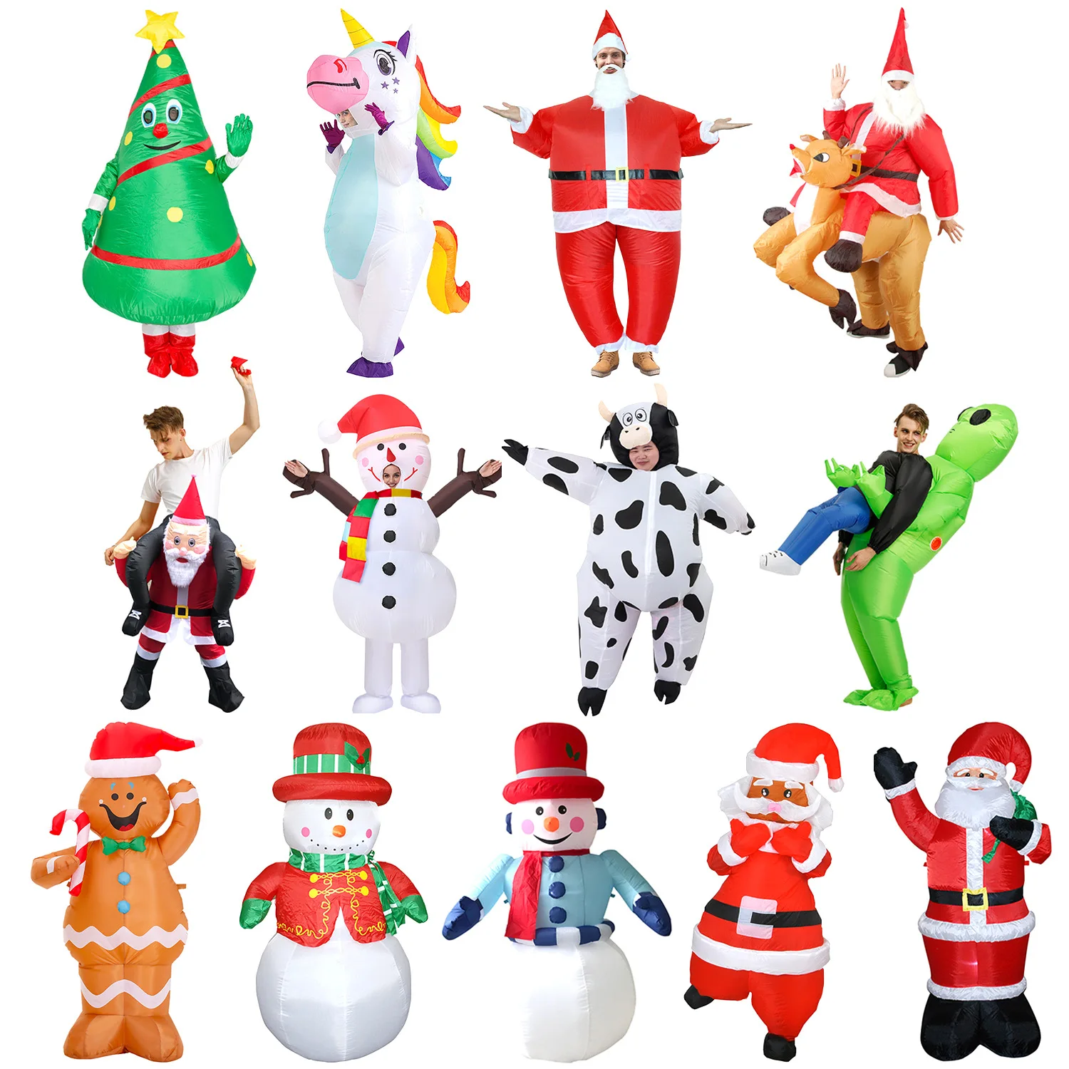 Adult Inflatable Full Body Jumpsuit Cosplay Costume Halloween Funny ...