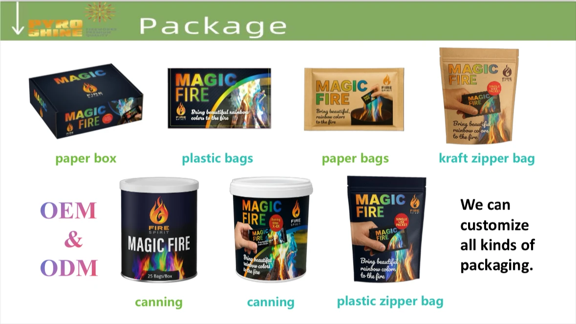 Pyroshine Magic Mystical Fire Color Changing Powder for Campfires ...