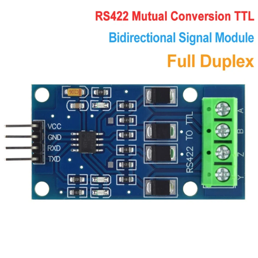RS422 Mutual Conversion TTL Two-way Signal Module Full Duplex 422 Turn Single Chip MAX490 To TTL ...
