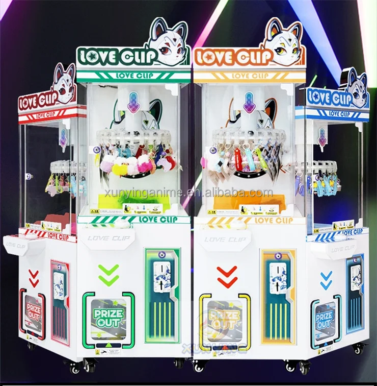 Coin Operated Clip Prize Game Machine Clip Card Clip Prize Candy Prize ...
