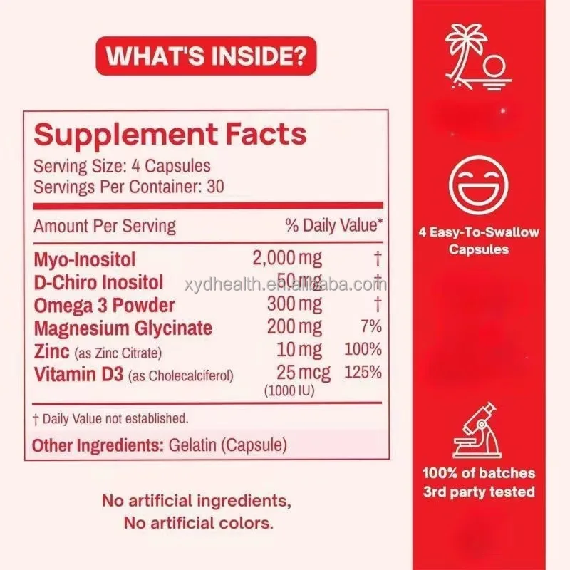 Happy Hormone Inositol Multivitamin Capsules for Women