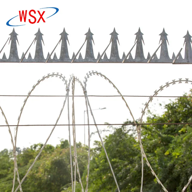Star Style Wall Barb Wire Spikes for Security & Protection