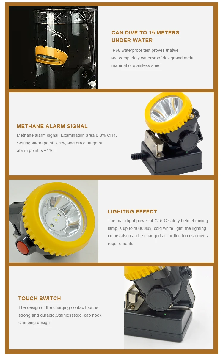 KL2.5LM(A)waterproof Mining Led Head Lamp Headlamp Miner Light Cordless ...