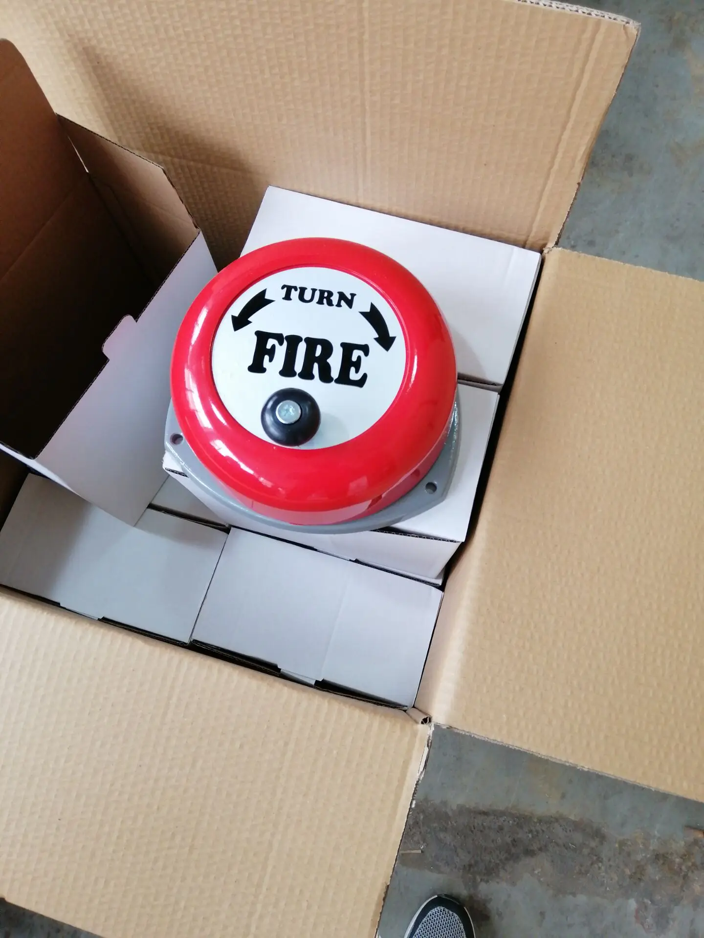 Manual Fire Alarm Bell 8inch Handle Rotary Bell For Fire Alarms - Buy ...