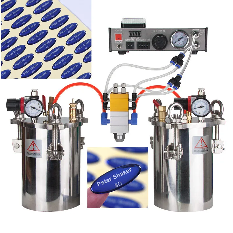 Epoxy doming machine 3D doming label dispensing machine automatic epoxy ...