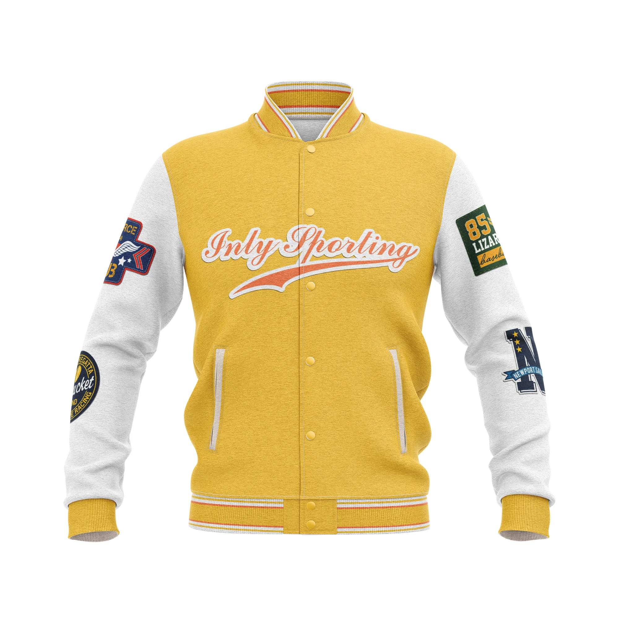 Customized Embroidery Logo Sublimation College Varsity Jacket