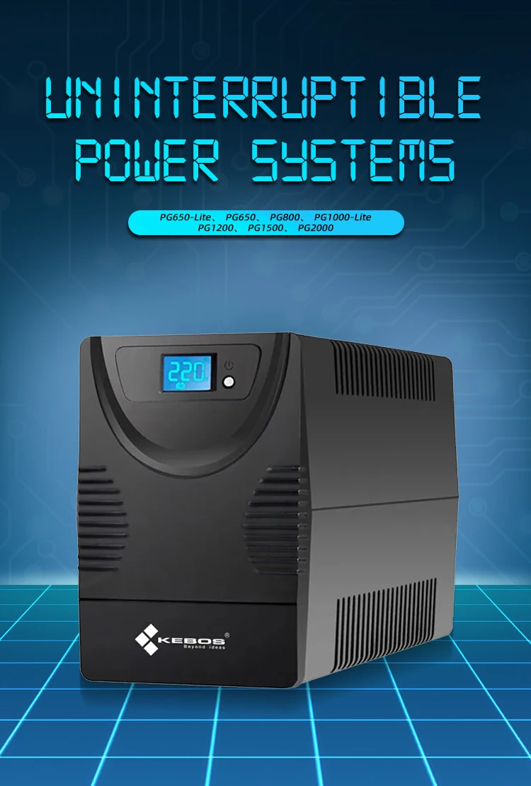 Kebos Pg 1500 Lcd Display Panel Single Phase Simulated Sine Wave ...