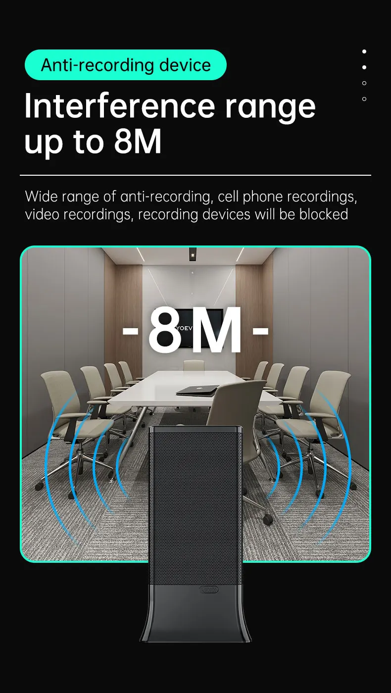 F12 New Anti-recording Blocker,Recording Jammer High-power Conference ...