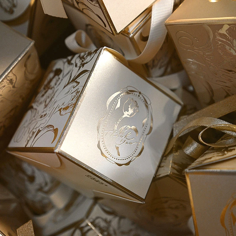 Luxury Custom Small Wedding Chocolate Dragees Boxes Sweet Candy Gift ...