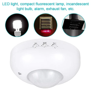 360 Degree Ceiling Mount Occupancy Sensor 110-240V PIR Motion Sensor ...
