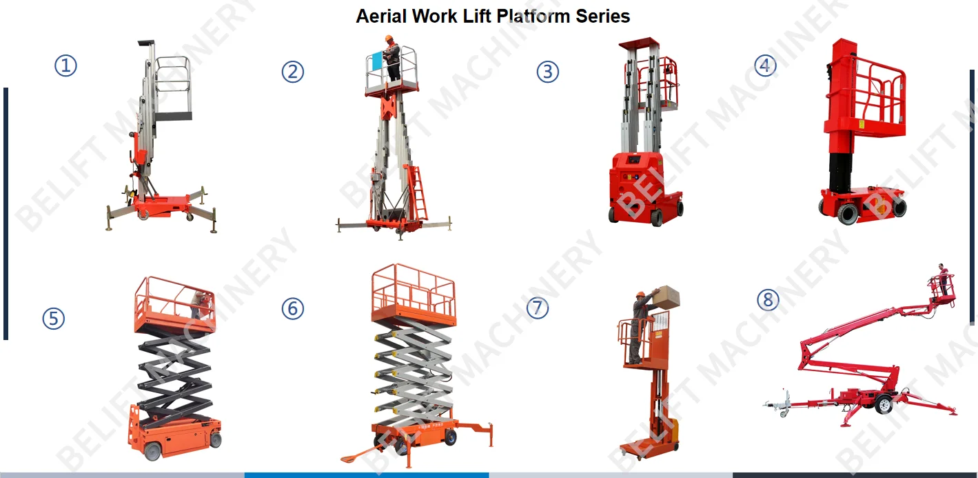 16M 20M Diesel Petrol Power Telescopic Cherry Picker for Tree Trimming
