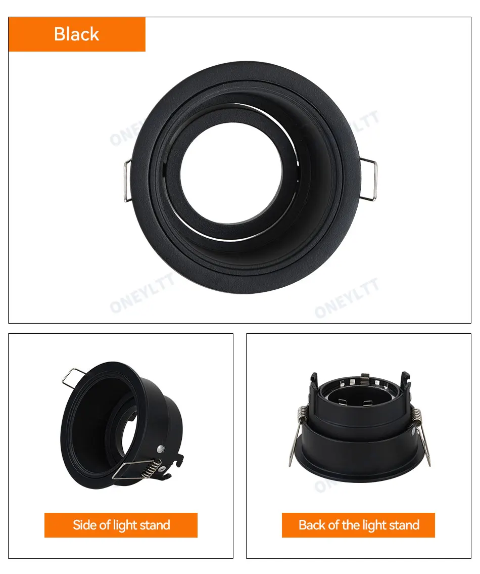 MR16 Spotlight Lamp Cup Frame LED Downlight Bracket Accessories GU10 ...