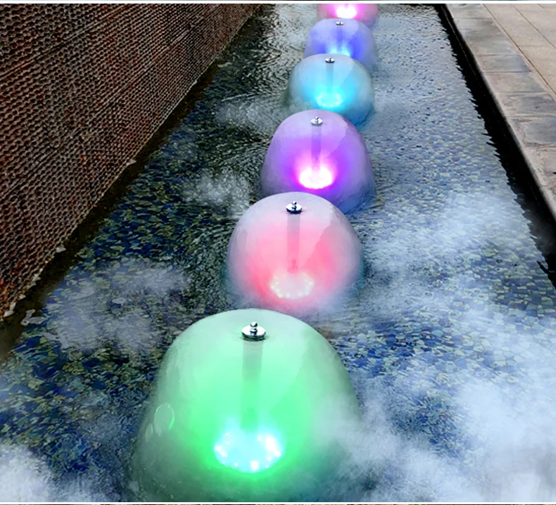 Outdoor Indoor Small Mushroom Shape Nozzle Water Fountain With Rgb Lamp ...