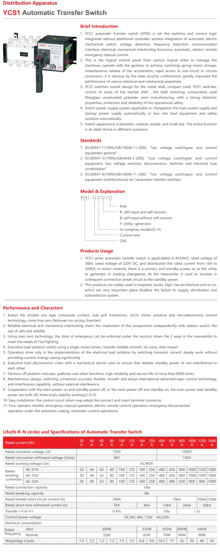 New Type Ats 40 Amp Transfer POLES 3 Phase Automatic Changeover Switch