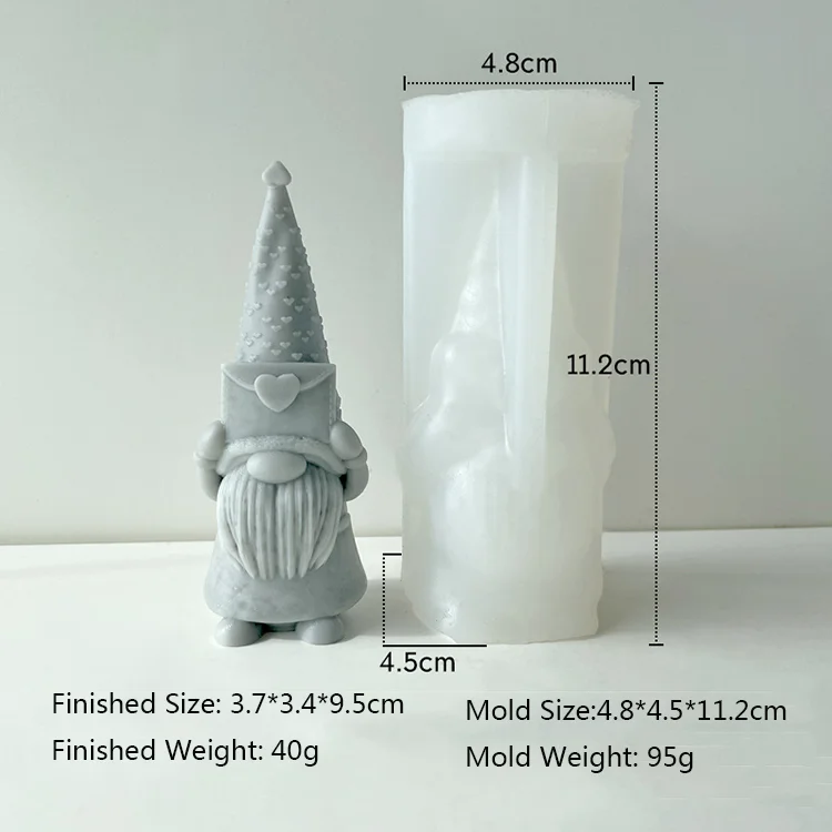 Envelope Dwarfs Silicone Candle Mold Gypsum Ornaments Valentine's Day ...
