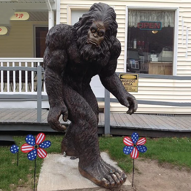 Life Size Casting Bronze Sasquatch Statues For Outdoor Decoration - Buy ...